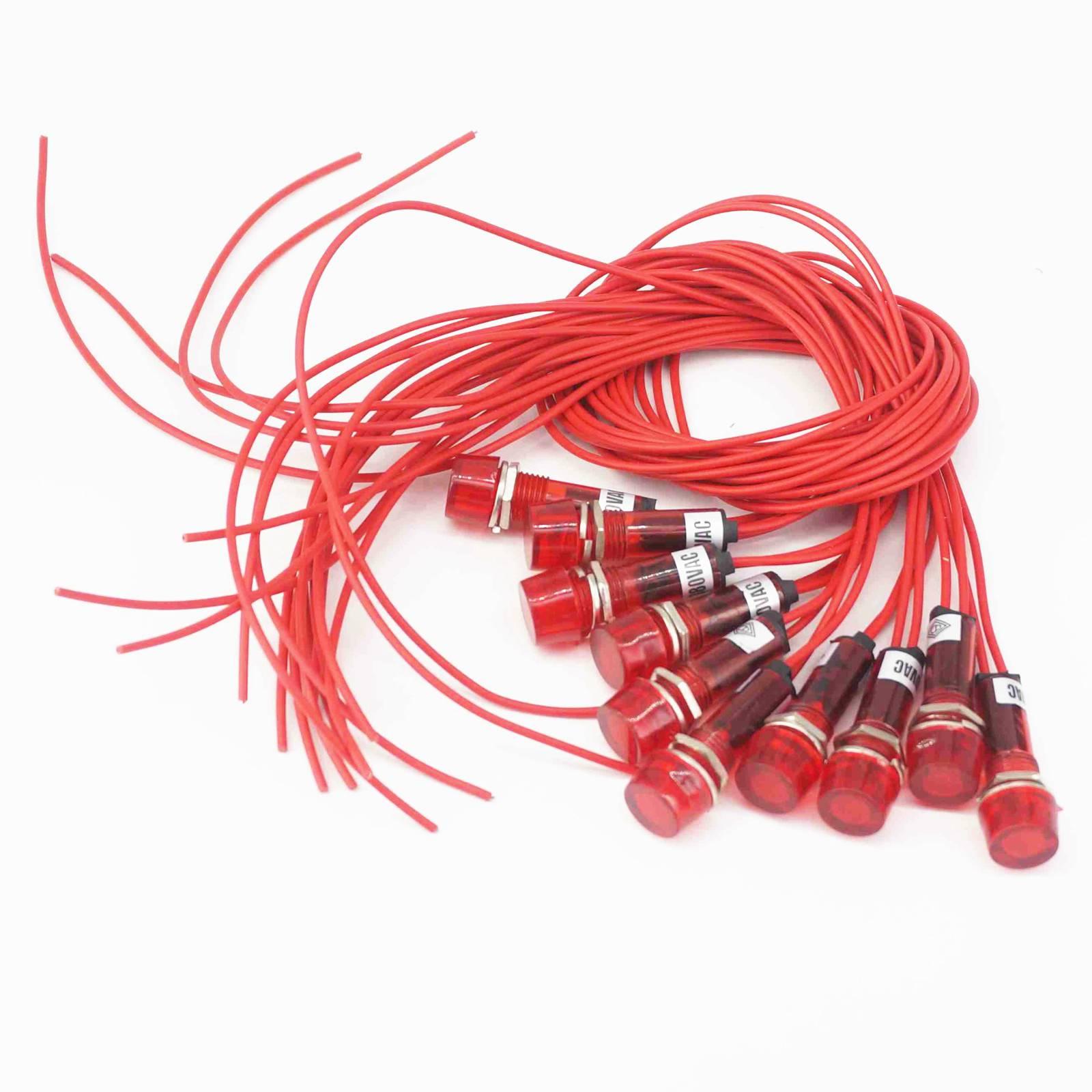380V Red Indicator Lamp Signal Switch Light Specia... – Vicedeal