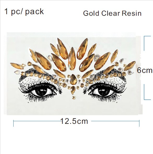 BFG34 1Pc Big Classic Festival Resin Forehead Face... – Vicedeal