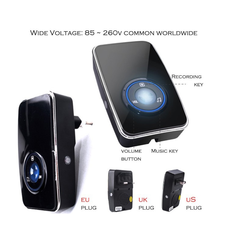 self powered EU Plug No Need Battery Led Wireless ... – Vicedeal