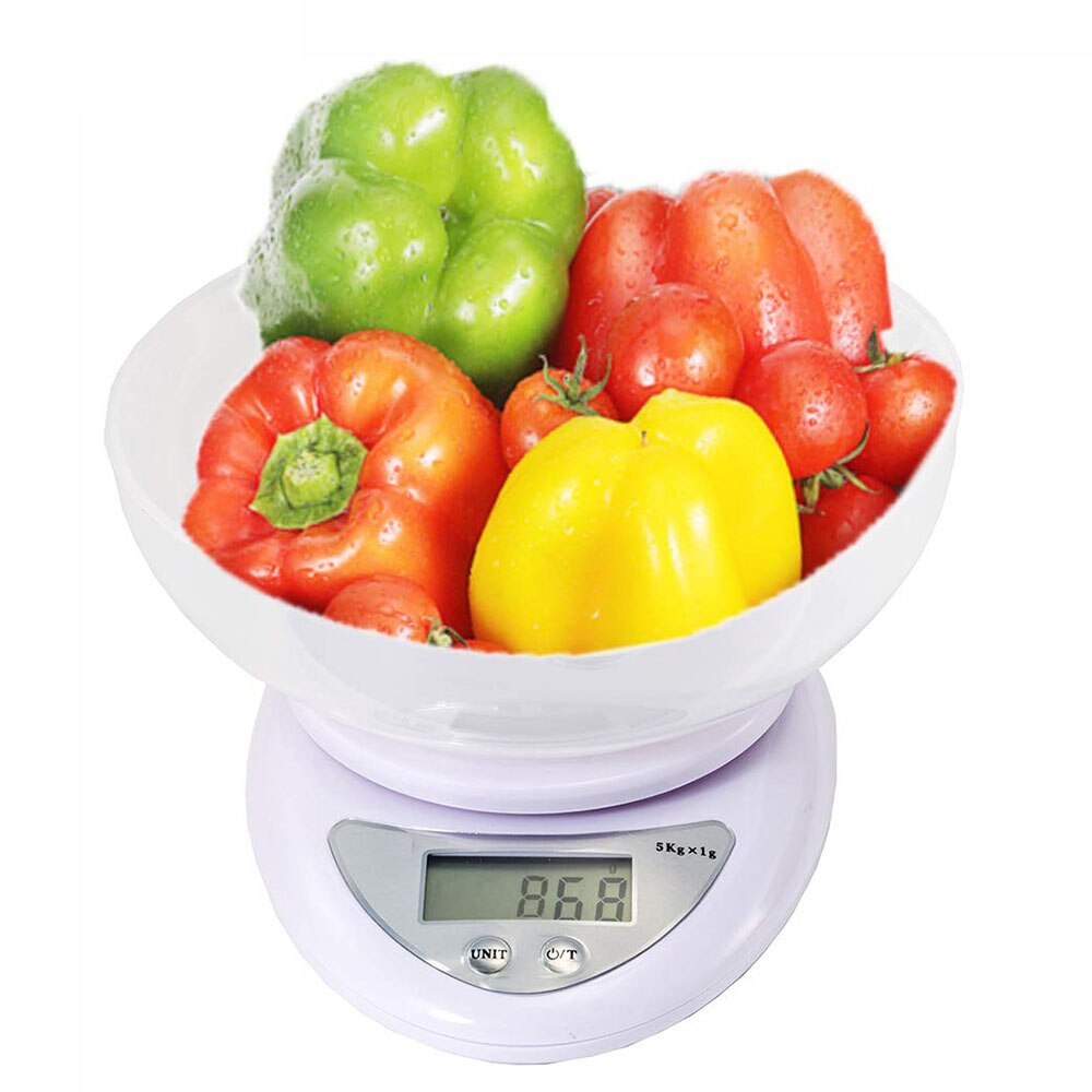 Portable 5kg Kitchen Scale LCD Electronic Scales S... – Vicedeal