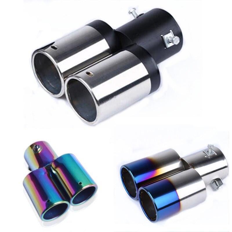 Car Auto Round Exhaust Muffler Tip Stainless Steel... – Vicedeal