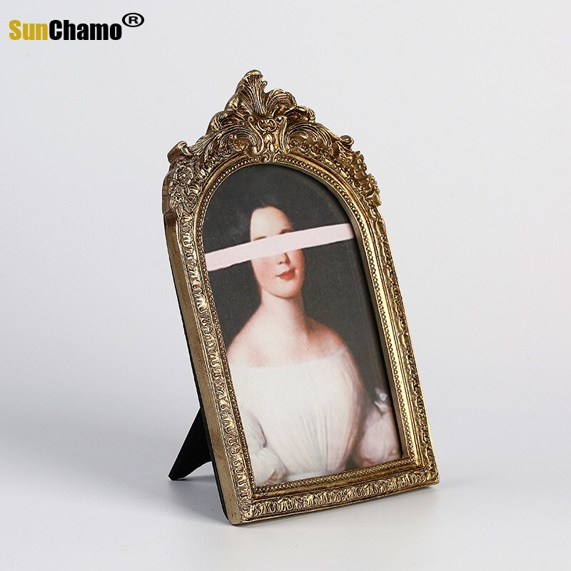 Europe Vintage Carved Resin Photo Frame Old French... – Vicedeal
