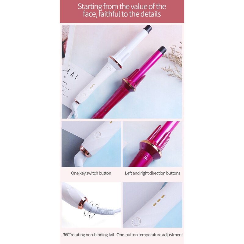 Automatic Curling Iron Negative Ion Curling Wand H... – Grandado