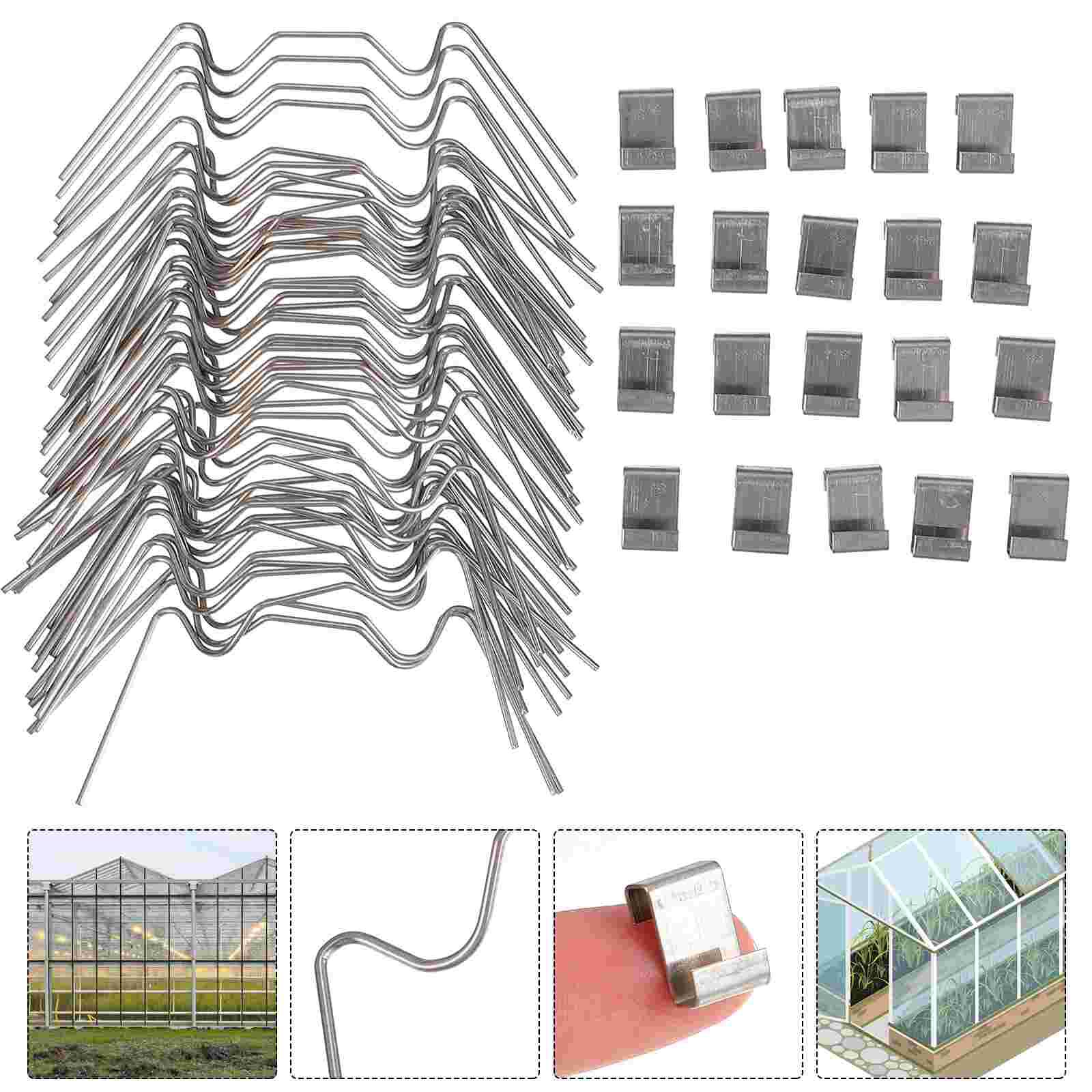 100Pcs Useful Greenhouse Glazing Clips Practical G... – Vicedeal