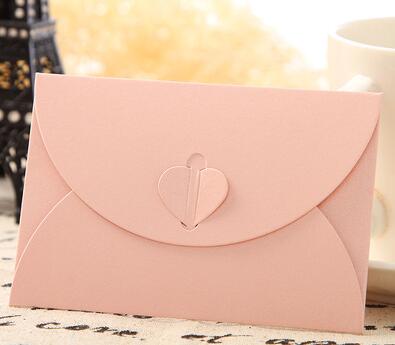 100pcs/lot Colorful Paper Envelope Pearl Colored H... – Grandado