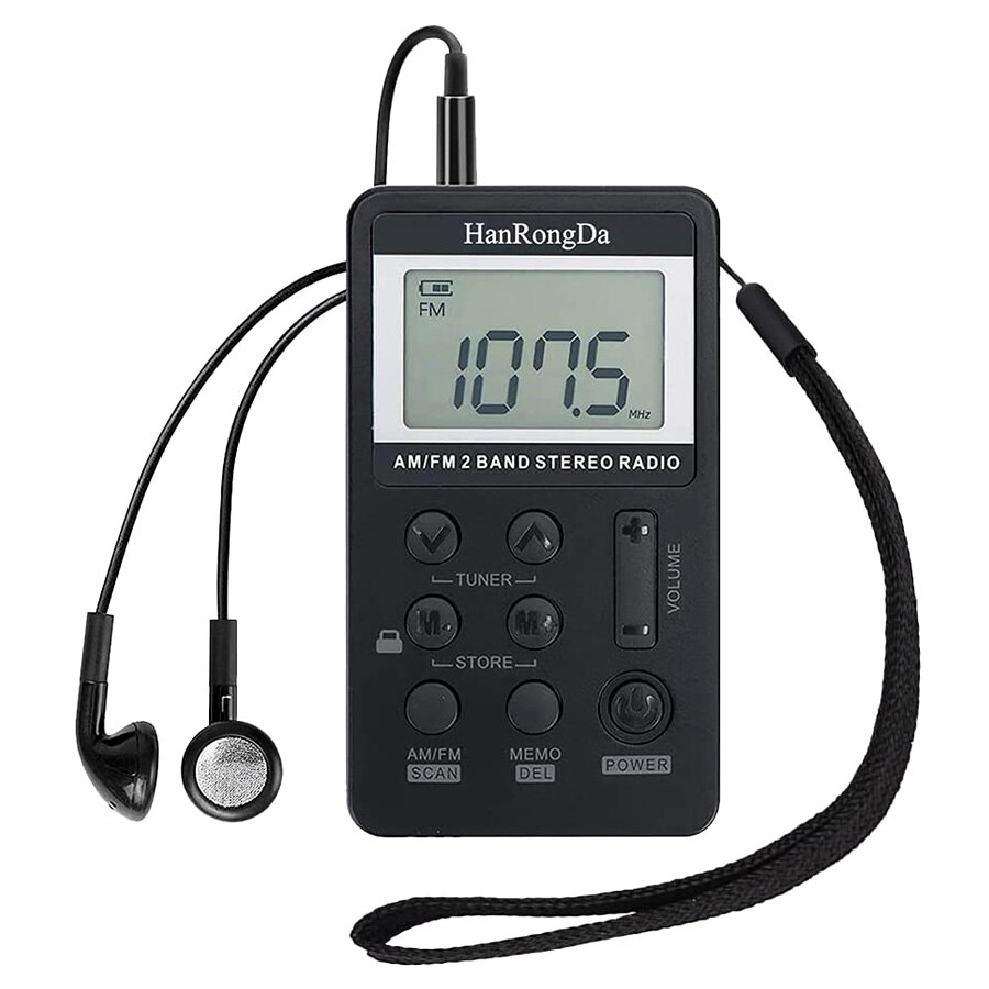 Pocket Small Radio Personal AM FM Portable Digital... – Grandado