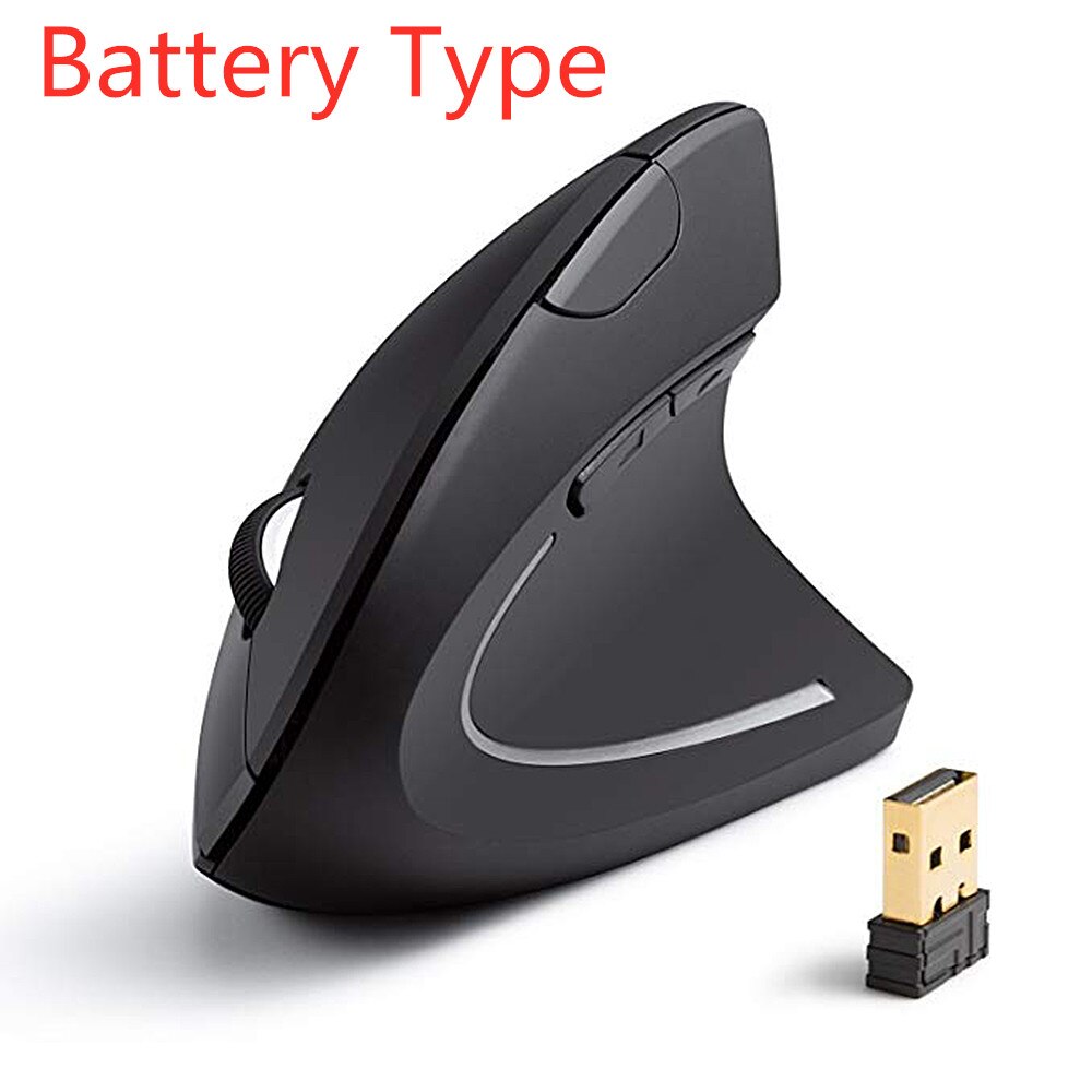 Wireless Mouse Ergonomic Optical 2.4G Colorful Lig... – Grandado