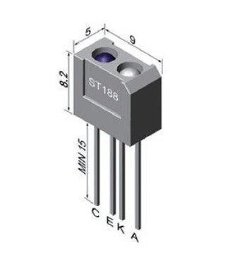 ST188 reflectie infrarood foto-elektrische sensor ... – Vicedeal