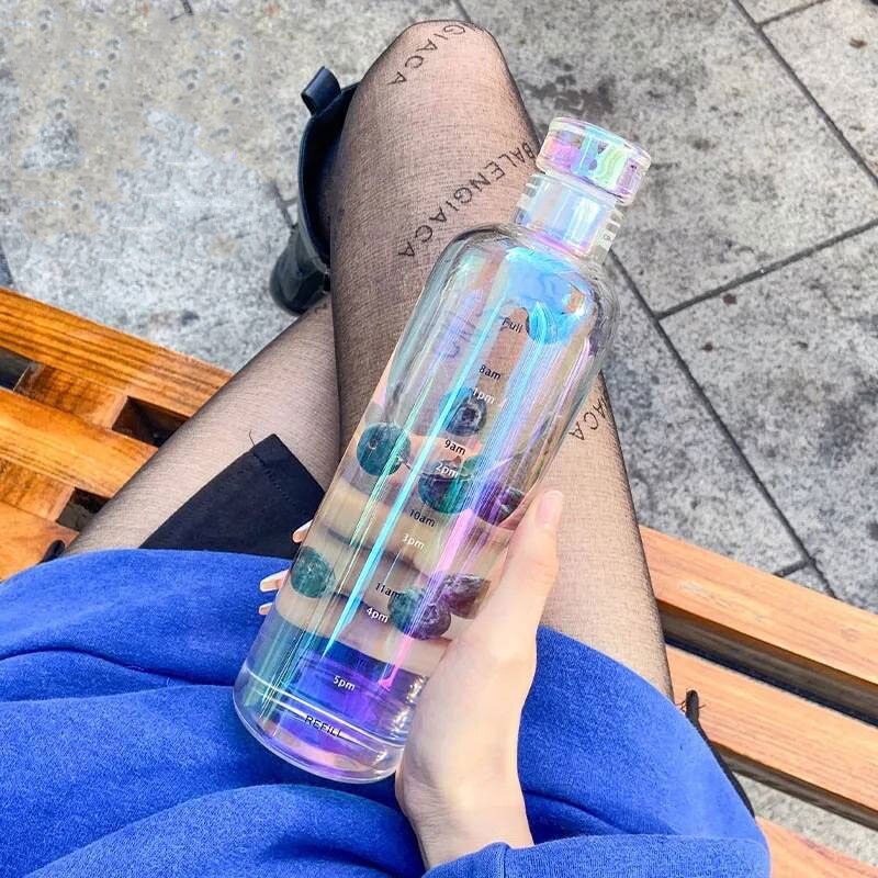 Botella de vidrio de gran capacidad con marcador d... – Grandado