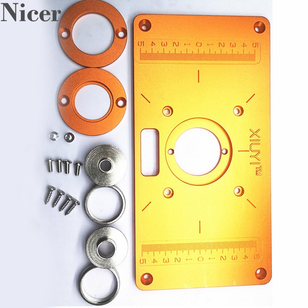 Aluminum Alloy Router Table Insert Plate With Bush... – Vicedeal