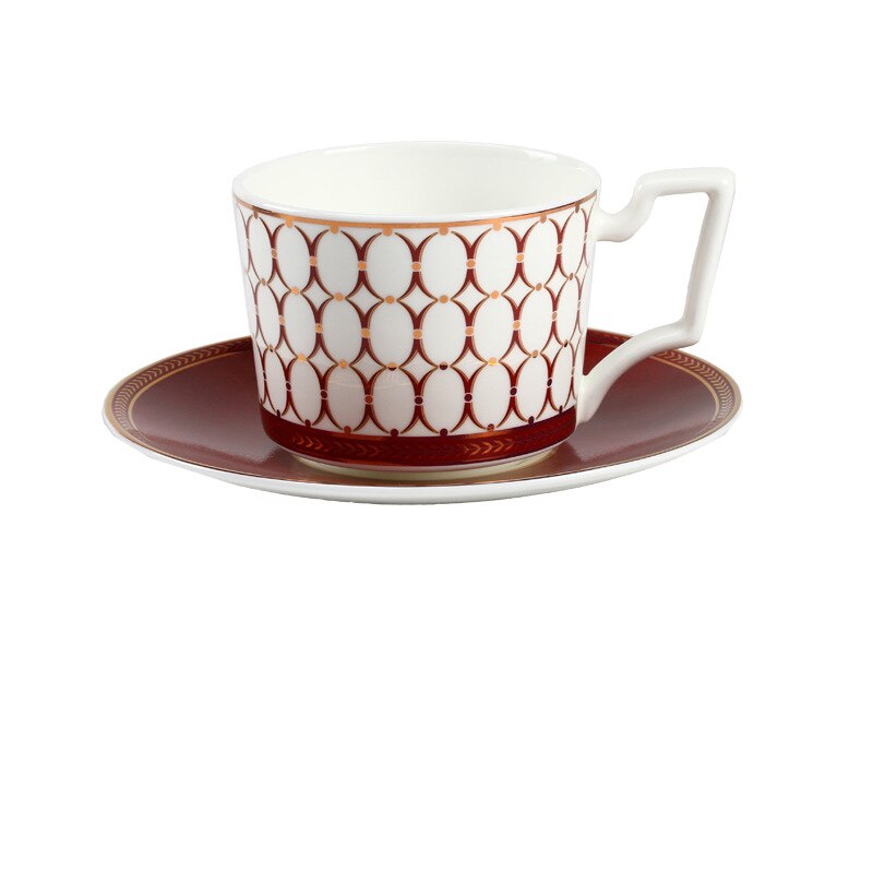 European Style red dinner plate sets ceramic & pop... – Grandado