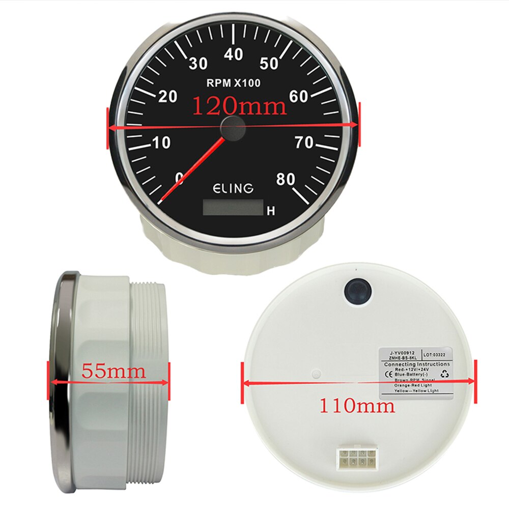 ELING Wasserdichte 110mm Universal Auto Tachometer... – Grandado