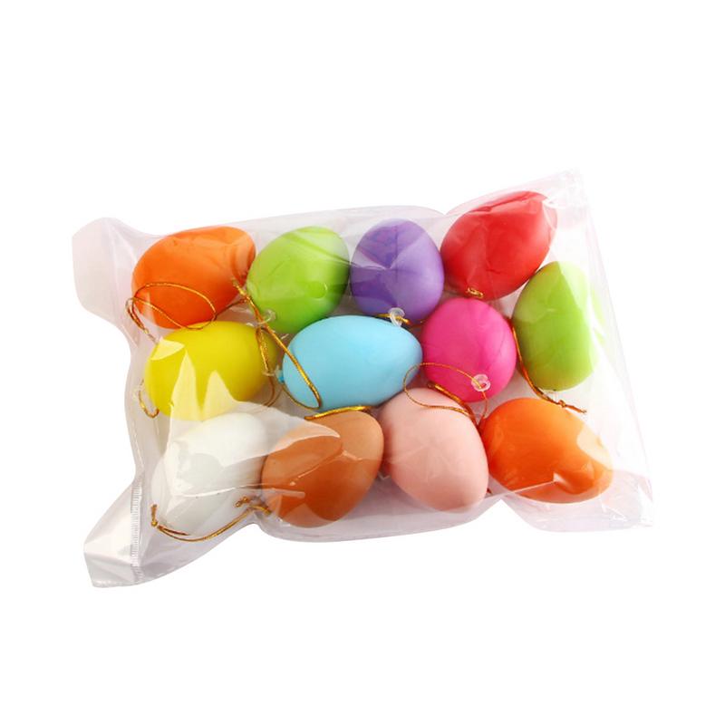 12 Packs DIY Easter Plastic Eggs Hanging Children'... – Grandado