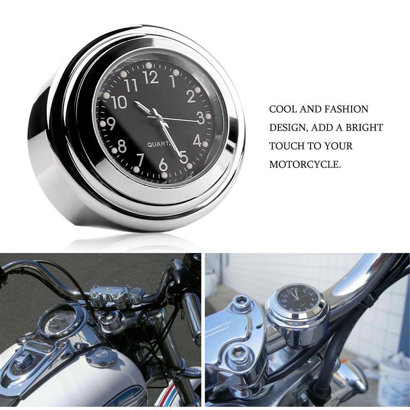 Motorcycle Handlebar Clock Bike Hand Grip Bar Moun... – Grandado