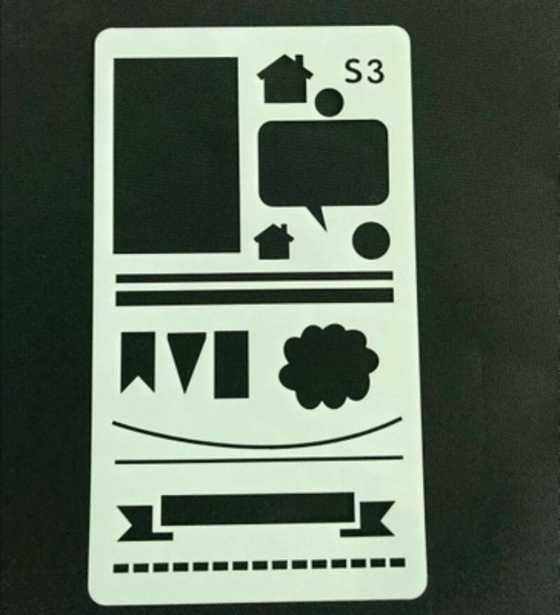 4pcs/set DIY Stencils School Supplies Hollow Out D... – Vicedeal