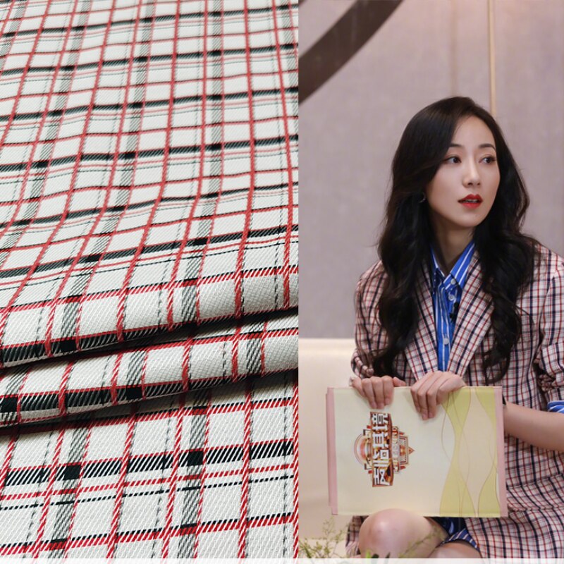 Custom Plaid Jacquard Suit Fabric for Sew Dress Cl... – Vicedeal