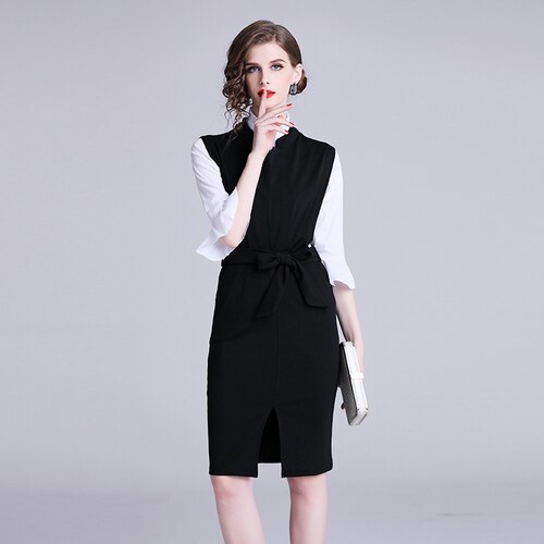 Women Two Piece Outfits Office Lady Ensemble Femme... – Grandado