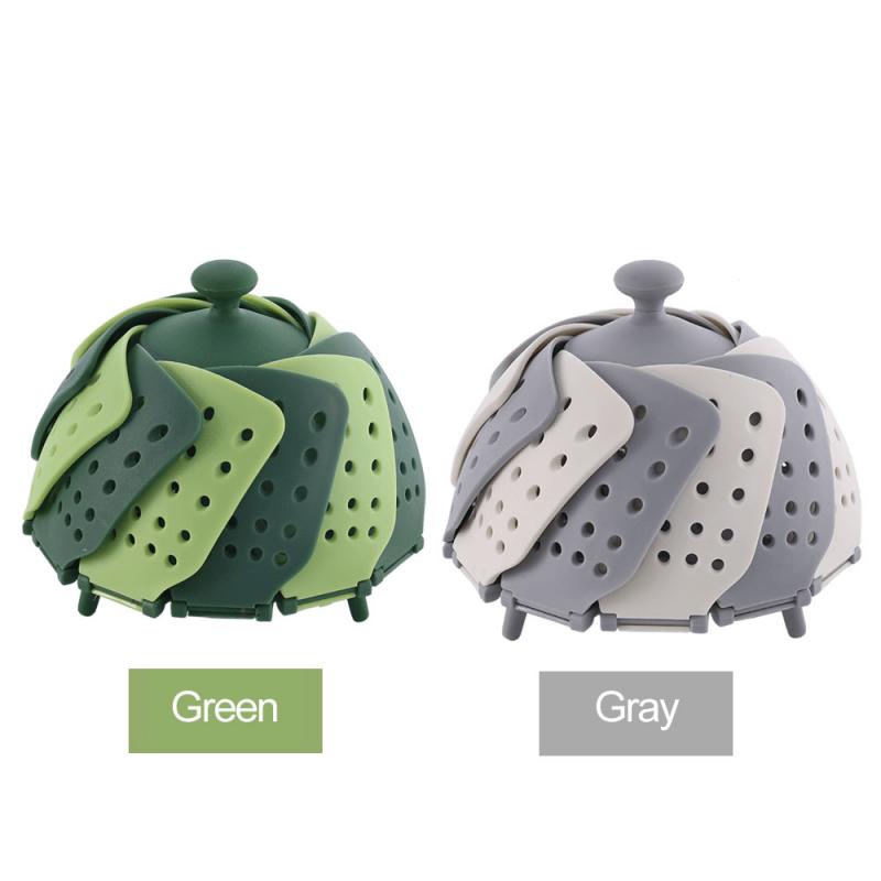 Steamer Drain Rack Silicone Steaming Food Basket M... – Vicedeal