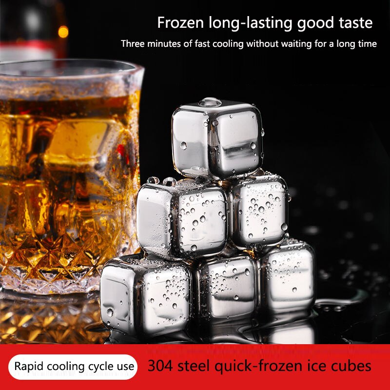 304 Diepgevroren Rvs Ice Cubes Drinken Dranken Koe... – Vicedeal