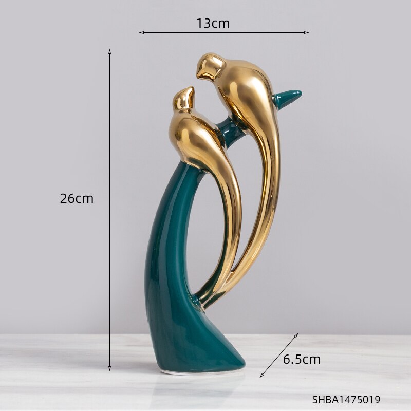 Ceramic Animal Statue Abstract Art Modern Home Dec... – Grandado