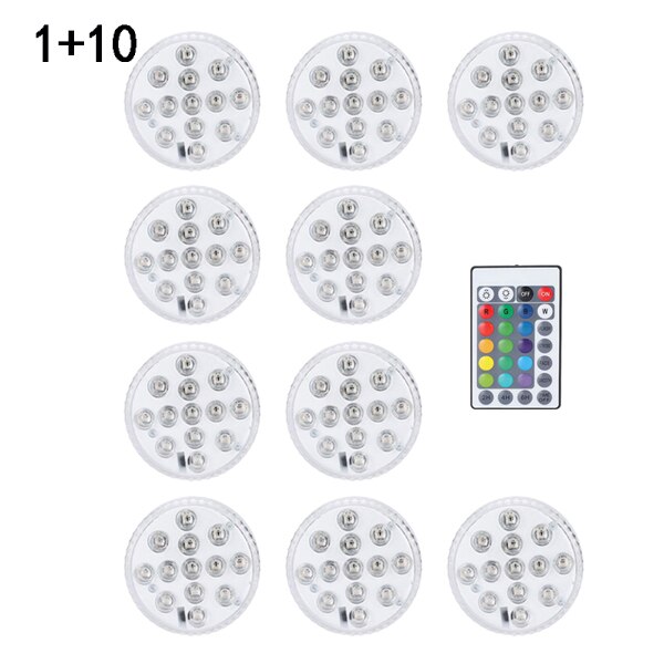 13 LED Light with Suction Cup 16 Colors Submersibl... – Grandado