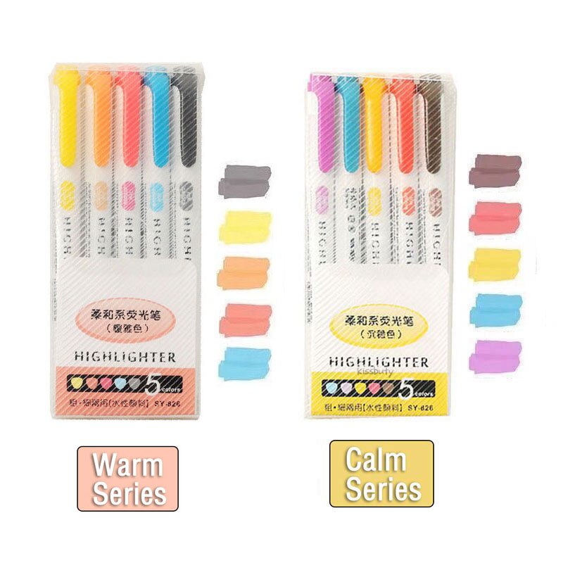 5/10 Colors Double Headed Highlighter Pen Art Mark... – Grandado
