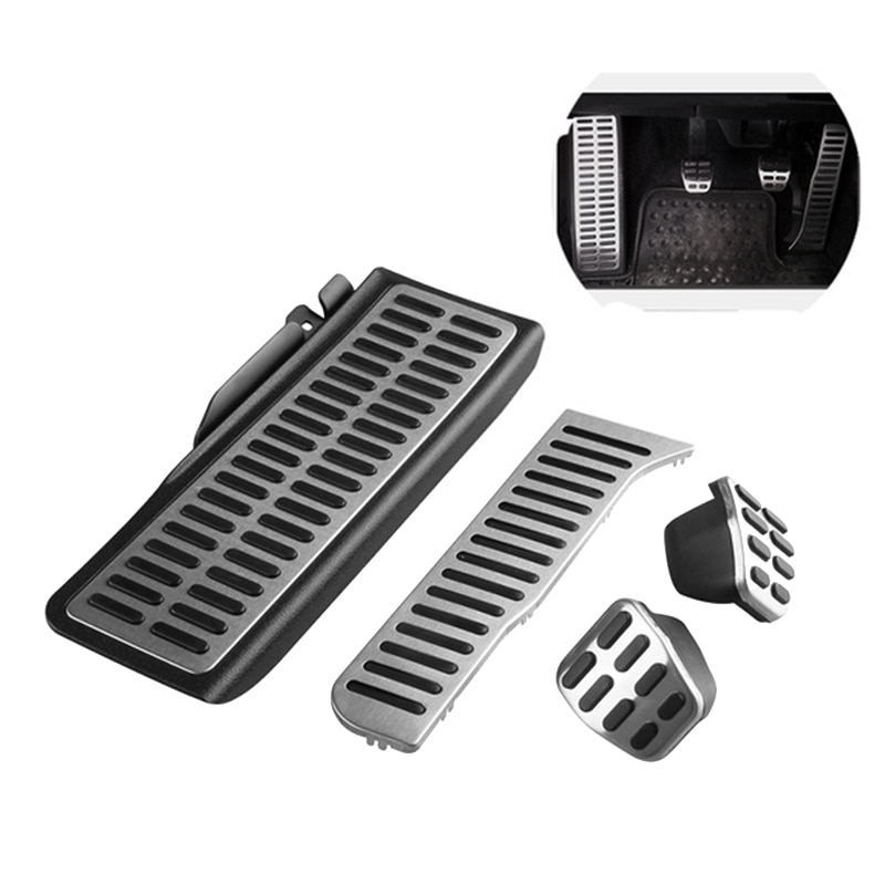 4Pcs Car Stainless Gas Brake Pedal Clutch Pedal fo... – Grandado