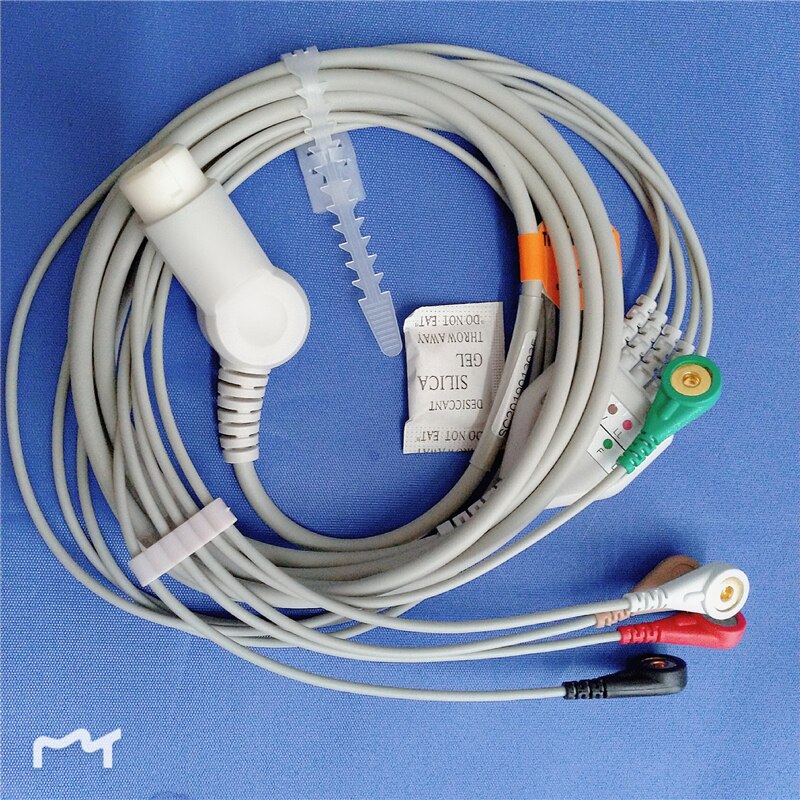 mindray One-piece 5 Lead ECG Cable AHA SNAP – Grandado