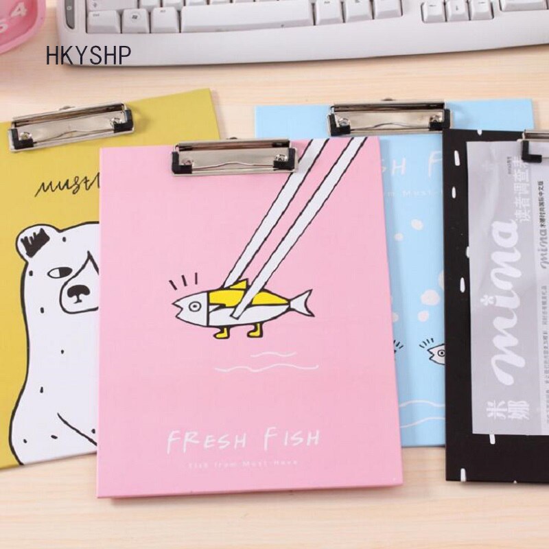 HKYSHP A4 Cute writing pad office portable file cl... – Grandado