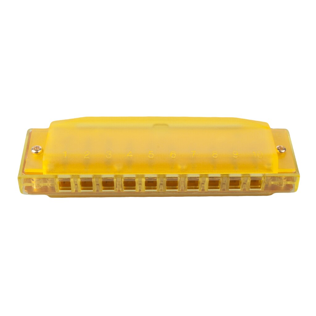 Plastic 10 Hole Harmonica Key of C Yellow for Adul... – Grandado