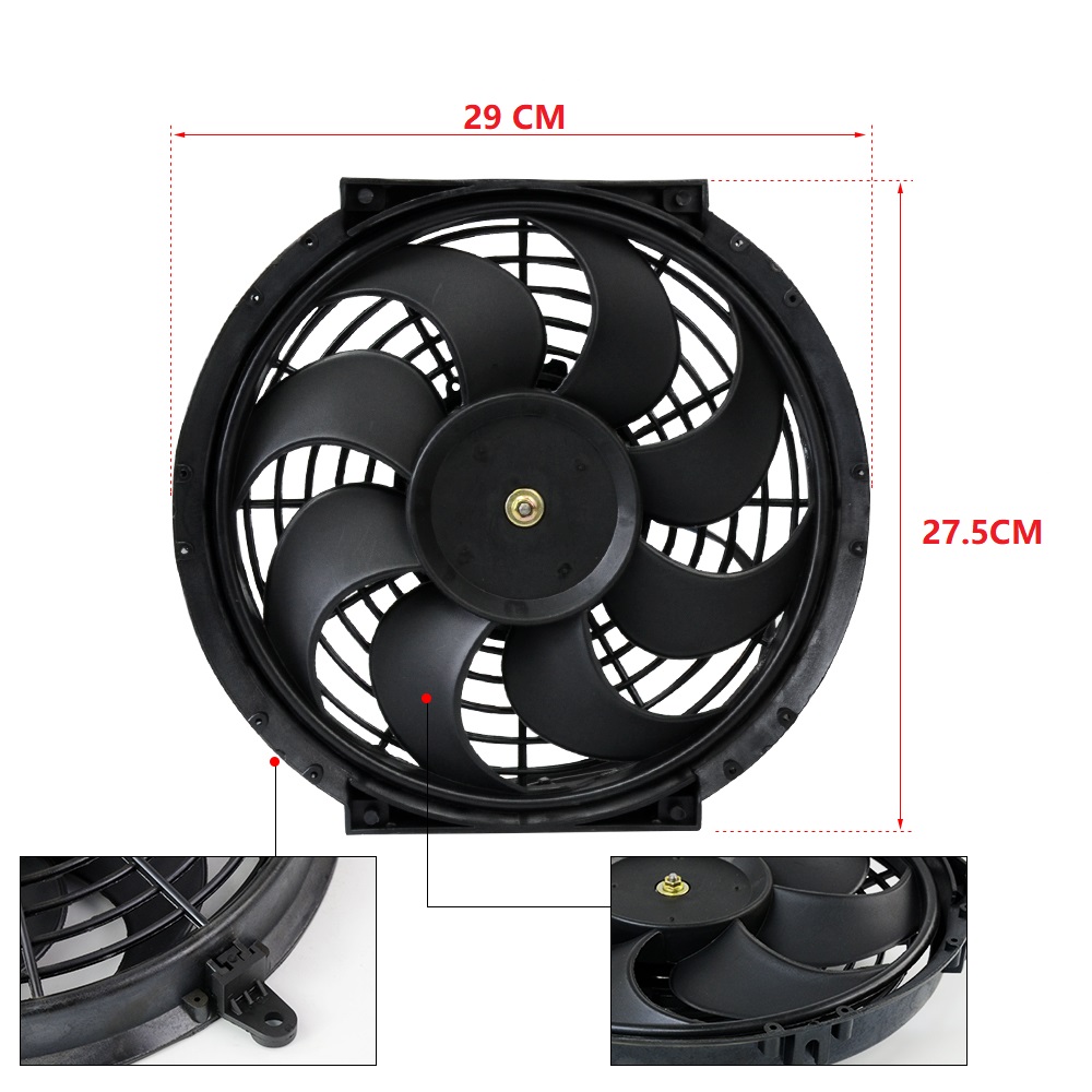 LZONE - 10" Inch Slim Fan Electric Radiator C... – Grandado