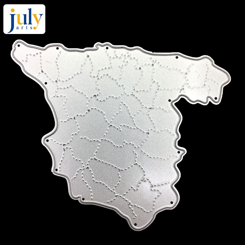 Julyarts Map of Spain Metal Cutting Dies Scrapbook... – Grandado