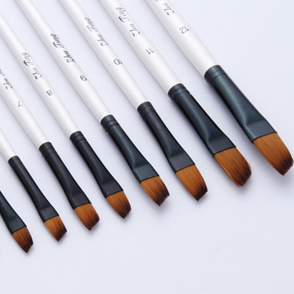 Paint Brushes 12Pcs Wood Handle Watercolor Paint B... – Grandado