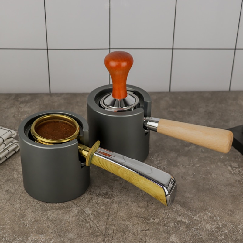 Sturdy Stainless Steel Adjustable Espresso Coffee Tamper Stand Mat ...